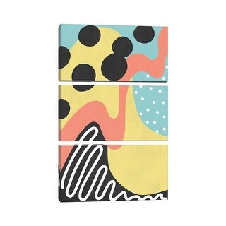 iCanvas "Waves XXII" by amini54 3-Piece Canvas Wall Art Set - Bed Bath & Beyond - 35587746